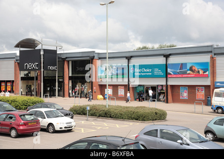 Car park at Festival Park retail park Stoke-on-Trent Stoke North Staffs ...