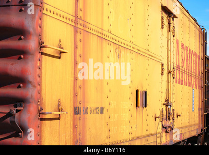 Old railroad boxcar Stock Photo - Alamy