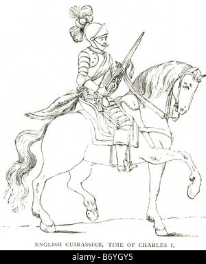 Mounted knights illustration. Mounted cuirassier from thirty years war ...
