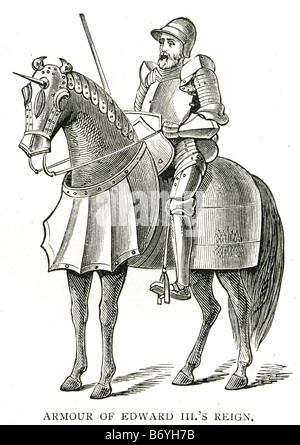 Edward III (1312-1377) on engraving from the 1800s. One of the most ...