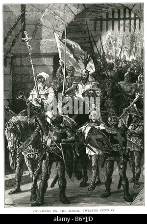 Crusaders on the march. The Crusades were a series of religious wars ...