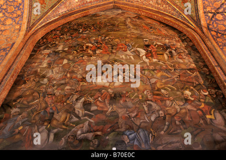 The battle of Chaldoran fresco Stock Photo - Alamy