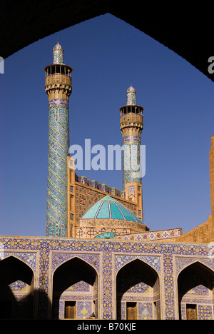Iran, Isfahan, Minaret of the Mosque of Iman (place of Iman Stock Photo ...