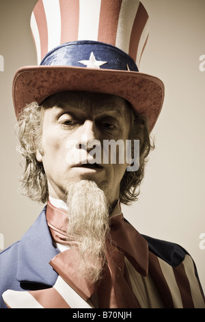 "Elderly man dressed as "Uncle Sam" for Peace at an "Anti War" Rally ...