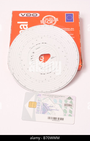 Digital Tachograph card for haulage industry Stock Photo - Alamy