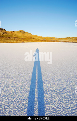 Shadow on Snow Stock Photo - Alamy