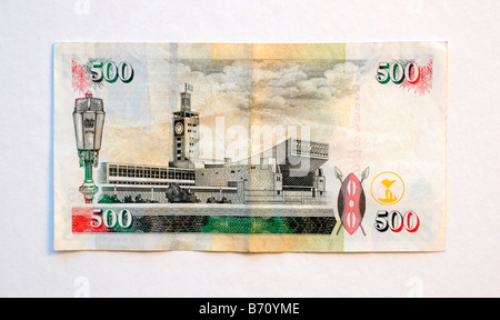 500 Kenyan shillings bank note of Kenya. Kenyan shilling is the ...