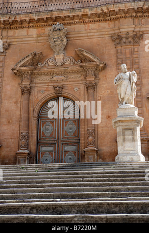 The Sicilian Baroque church of San Pietro. , Modica, Sicily Stock Photo ...