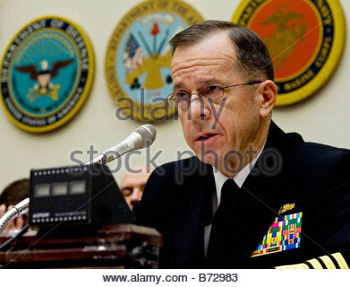 Chairman of the Joint Chiefs of Staff Adm. Mike Mullen observes as ...