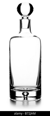 Empty glass decanter Stock Photo - Alamy