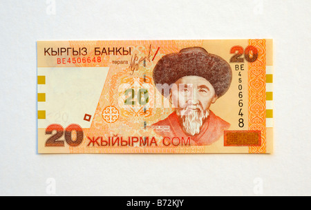 Kyrgyzstan Twenty 20 Som Bank Note Stock Photo - Alamy