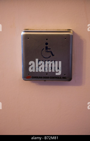 Handicapped disabled access automatic door opener button switch with a ...