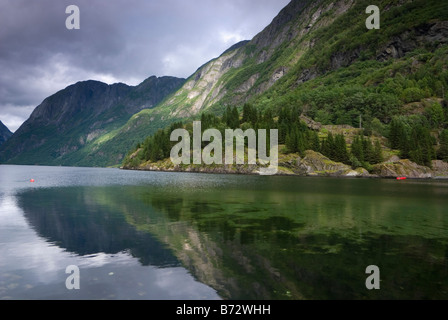 Naeroyfjord - the narrowest fjord in Norway Stock Photo - Alamy