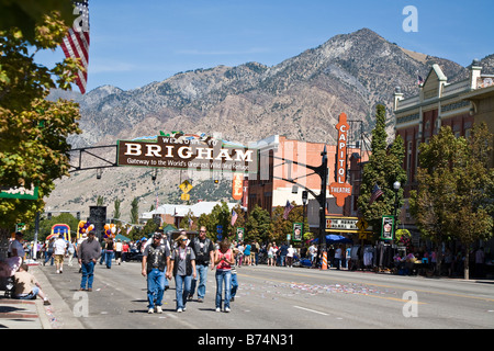 Main Street, Brigham City, Utah Stock Photo - Alamy