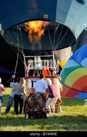 Hot air balloons at Dansville NY USA balloon festival Stock Photo - Alamy