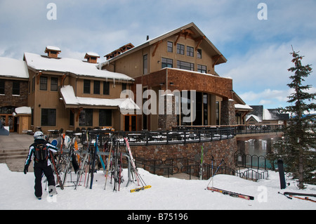 Moonlight Lodge, Moonlight Basin Resort, Big Sky, Montana Stock Photo ...