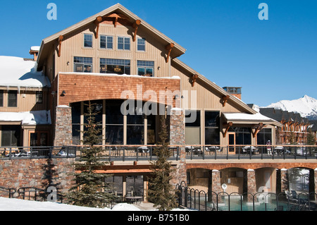 Moonlight Lodge, Moonlight Basin Resort, Big Sky, Montana Stock Photo ...