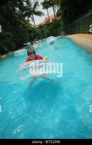 floating tube ride theme park Stock Photo - Alamy
