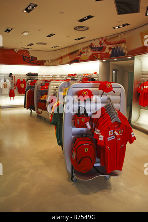 Ferrari merchandise store shop in Rome city centre,Italy Stock Photo ...