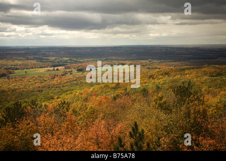 WISCONSIN - View from summit observation tower on Rib Mountain in Rib ...