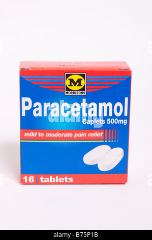 paracetamol caplets for pain relief Stock Photo - Alamy