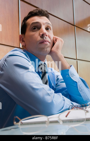 close up. serious businessman on the background of the office Stock ...