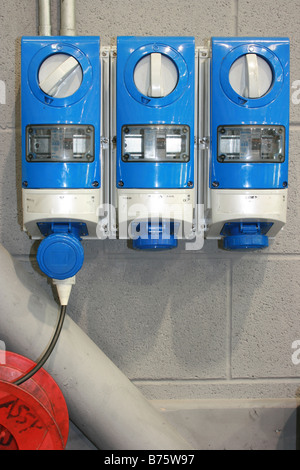 Three phase electrical socket Stock Photo - Alamy
