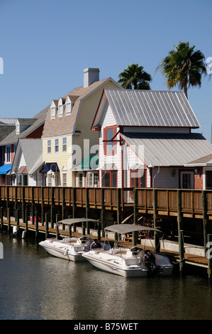 Waterfront marina housing Siesta Key Sarasota Florida USA Stock Photo ...