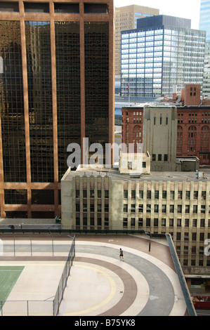rooftop running track downtown building Toronto Stock Photo - Alamy