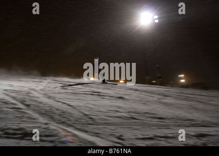 Night skiing in Niseko, Japan Stock Photo - Alamy