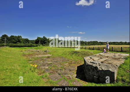 Remains of Piercebridge Roman bridge Stock Photo - Alamy