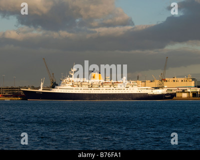 Saga Rose Cruise Ship Port of Southampton England UK In the background ...