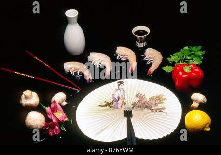 Generic Japanese Food Layout Stock Photo - Alamy