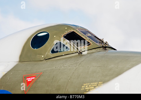 Avro Vulcan bomber plane cockpit details, illustrating Cold War era ...