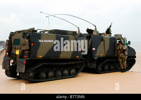 Royal Marines Amphibious armoured Viking all terrain vehicle, Braunton ...