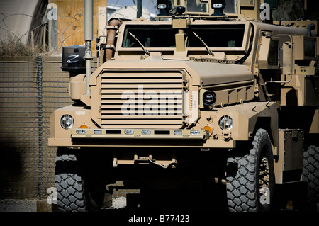 MRAP or Mine Resistant Ambush Protected Vehicle Mine Roller Leaves U.S Marine Corps Forward ...