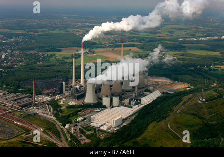 Aerial photo, VEBA power plant, Scholven refinery, VEBA-Oel AG, EON ...