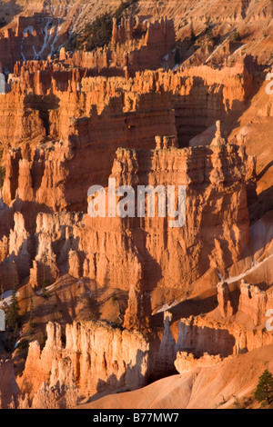 Rim of Bryce Canyon Seen From A Distant Trail below it Stock Photo - Alamy
