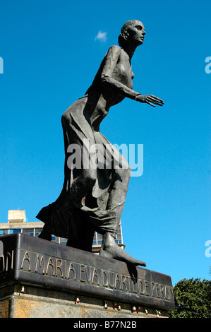 Eva Peron statue at Avenida Libertador in Buenos Aires, Argentina Stock ...