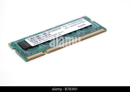 Computer memory chip , Close-up, Studio shot, white background Stock ...