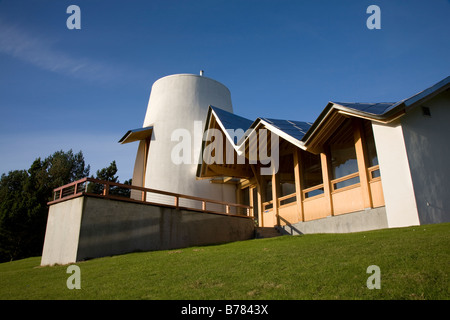 Maggie's Centre, Ninewells Hospital, Dundee, Scotland. Tower with roof ...