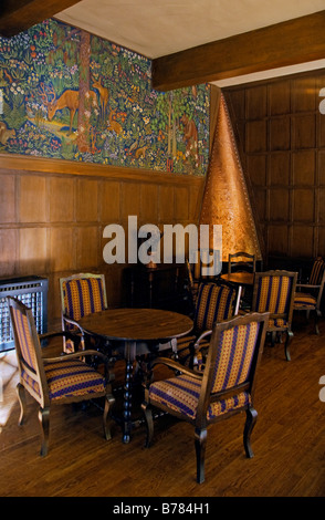 Interior of AHWAHNEE LODGE built in the early days of the parks history ...