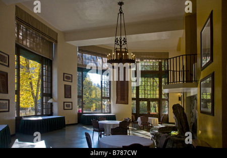Interior of AHWAHNEE LODGE built in the early days of the parks history ...