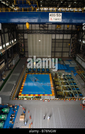 Japan's E-Defense earthquake simulator at the Hyogo Earthquake ...