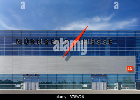 Exhibition hall at Nuremberg Messe with logo, exibition area, Nuremberg ...