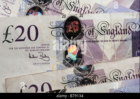 Twenty Pound English Bank Note Stock Photo - Alamy