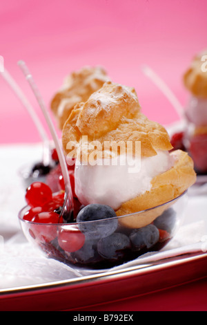 close up shot of cream puff in natural light Stock Photo - Alamy