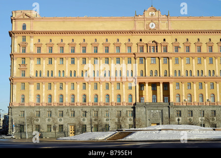 Building of Russian FSB old KGB Lubyanskaya square Moscow Russia Stock ...