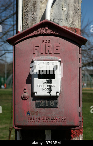 A Gamewell Fire Department call box in Boston, Massachusetts, United ...