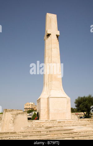 The war memorial monument, Valletta, Malta Stock Photo - Alamy